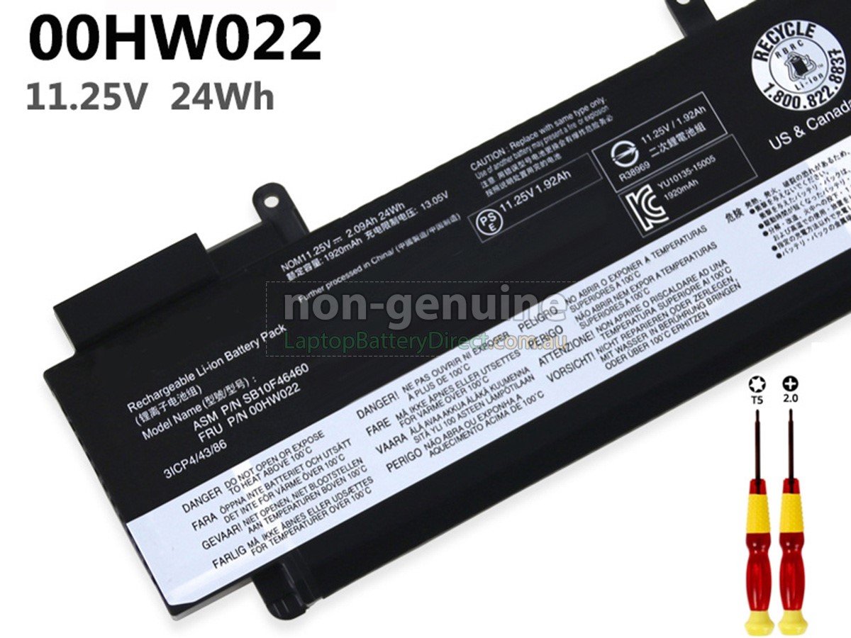 Lenovo ThinkPad T460S replacement battery - Laptop battery from Australia